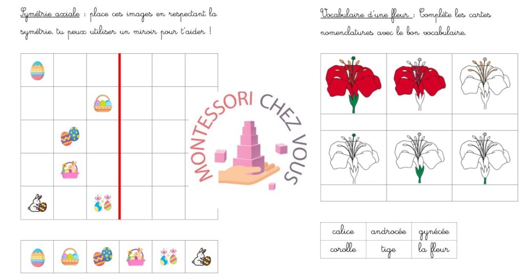 Mon cahier d'activités - Printemps - Montessori Location et Achat
